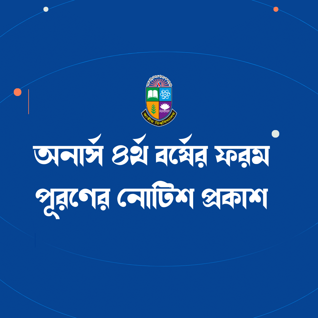Honours 4th year Form fill up Notice 2024 | National University Honours ...