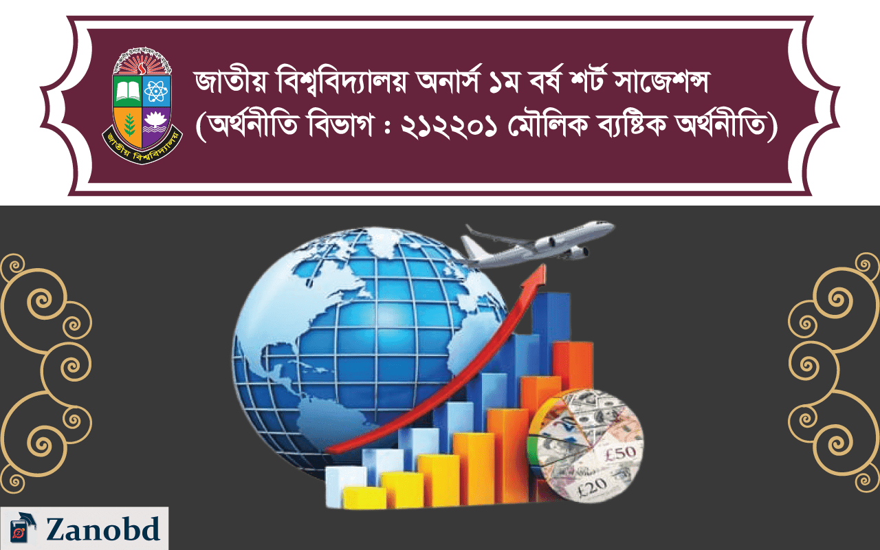 NU Hons. 1st Year Economics Department Short Suggestions | 212201 Basic ...